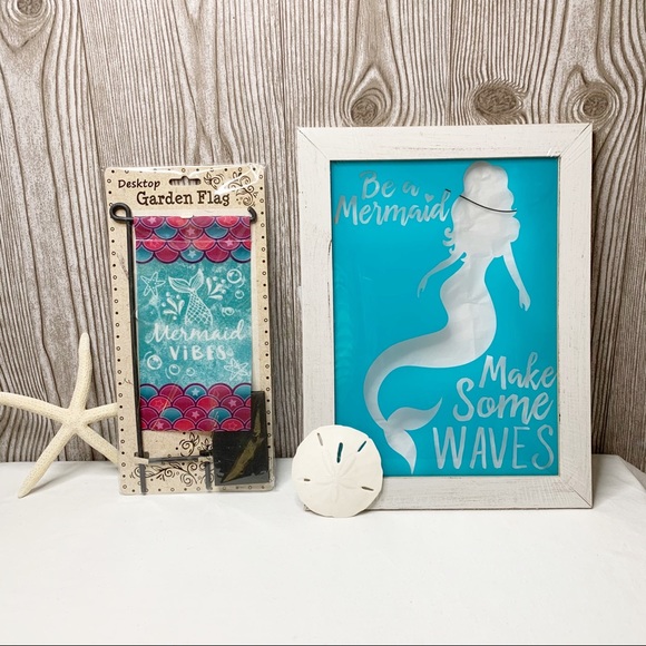 Other | Hpbe A Mermaid Make Some Waves Wall Art | Poshmark